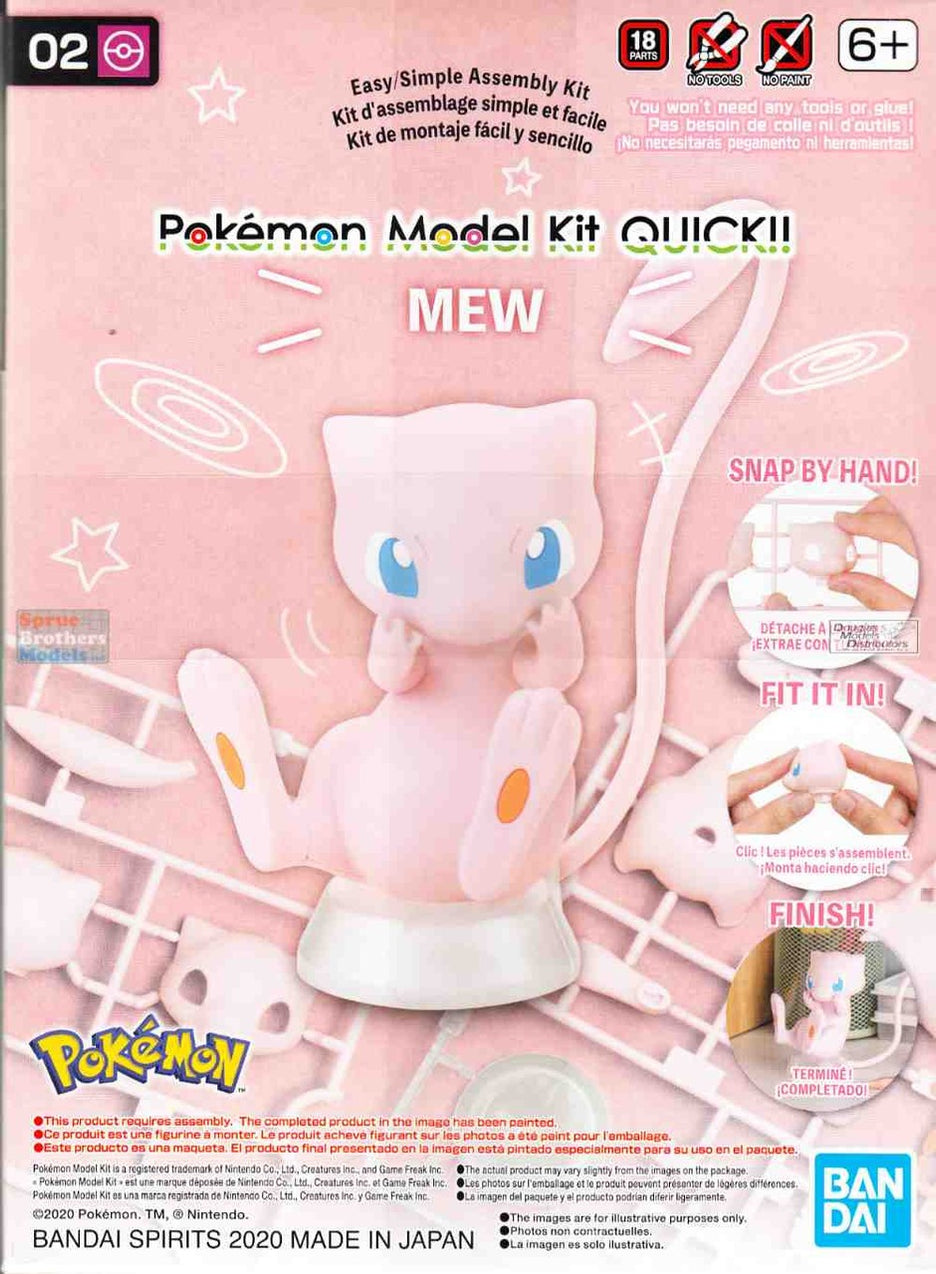 Bandai Mew Pokemon Quick Model Kit