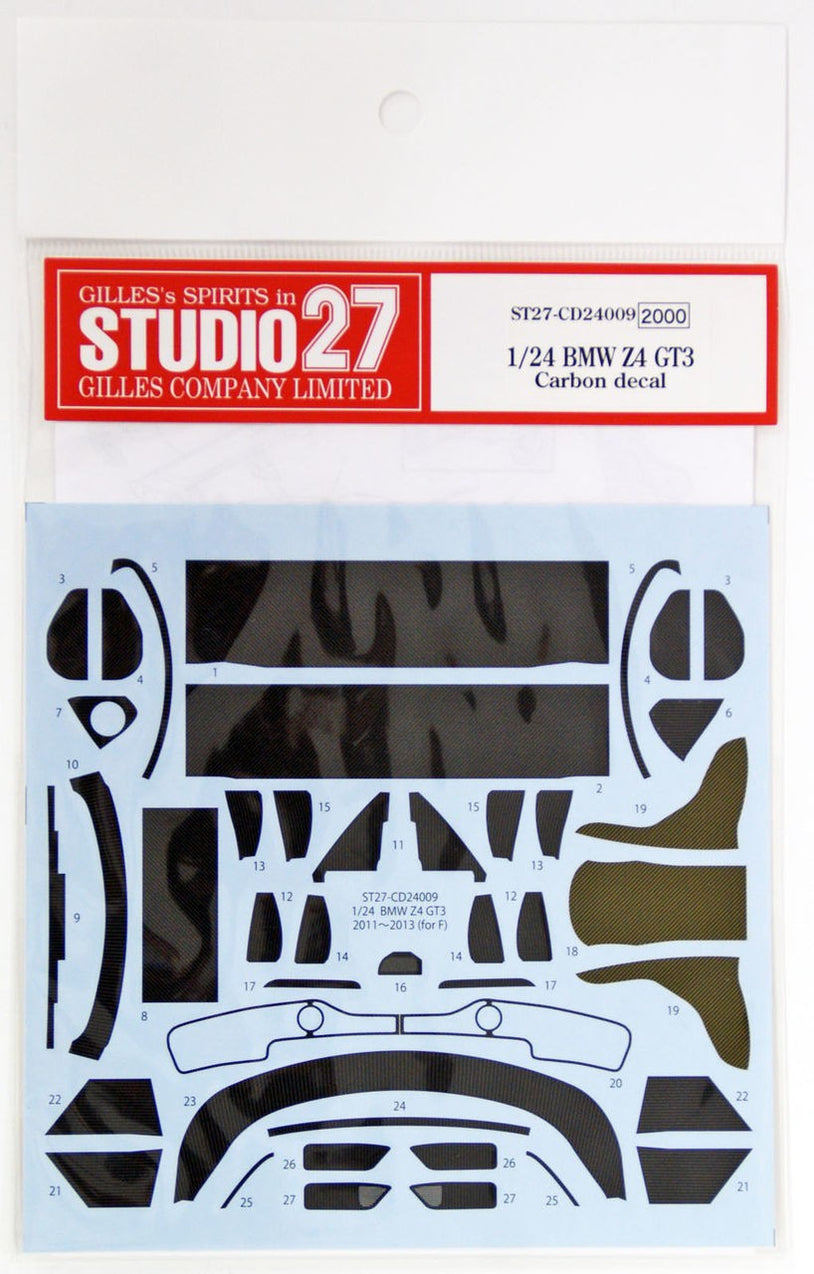 Studio27 BMW Z4 GT3 Carbon Decal Set