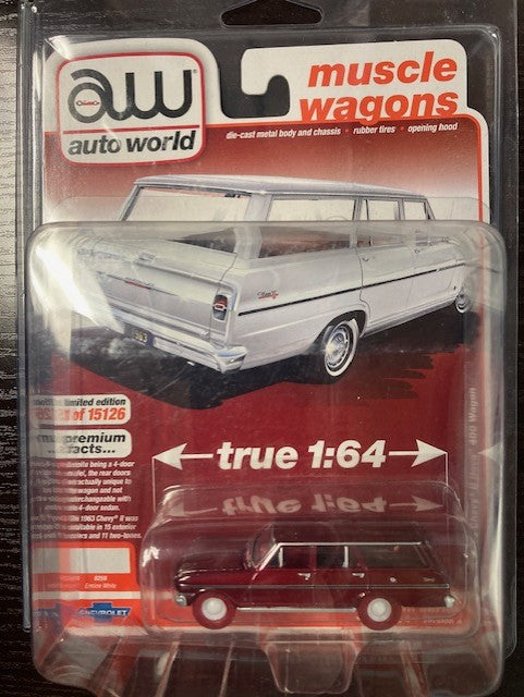 Auto World Chase! 1963 Chevy Nova II 400 Wagon Premium 2021 Release 4