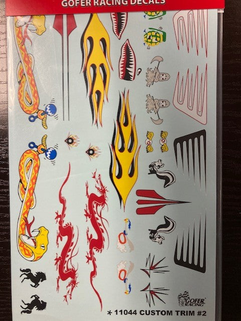 Gofer Racing Custom Trim Decal Sheet #11044 (1/25 or 1/24)