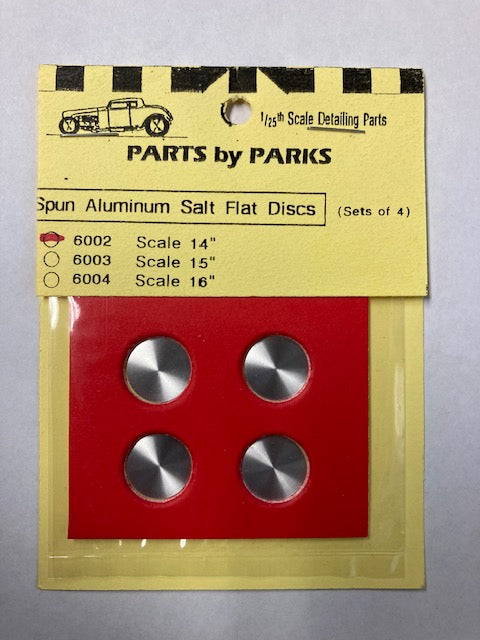 Parts by Parks Spun Aluminum Salt Flat Discs 1/24-1/25 Scale - PBP-600