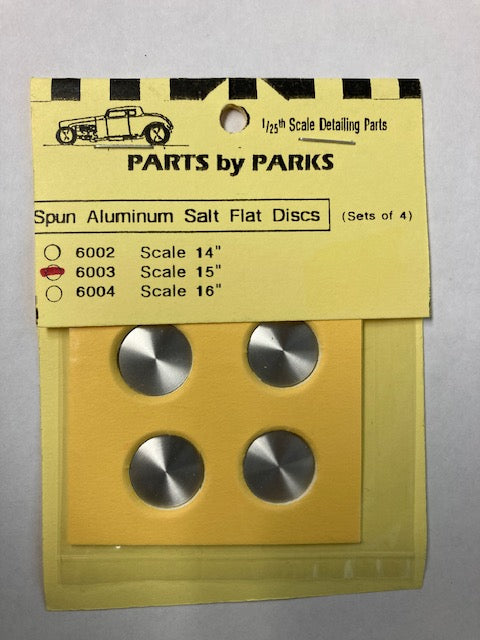 Parts by Parks Spun Aluminum Salt Flat Discs 1/24-1/25 Scale - PBP-600